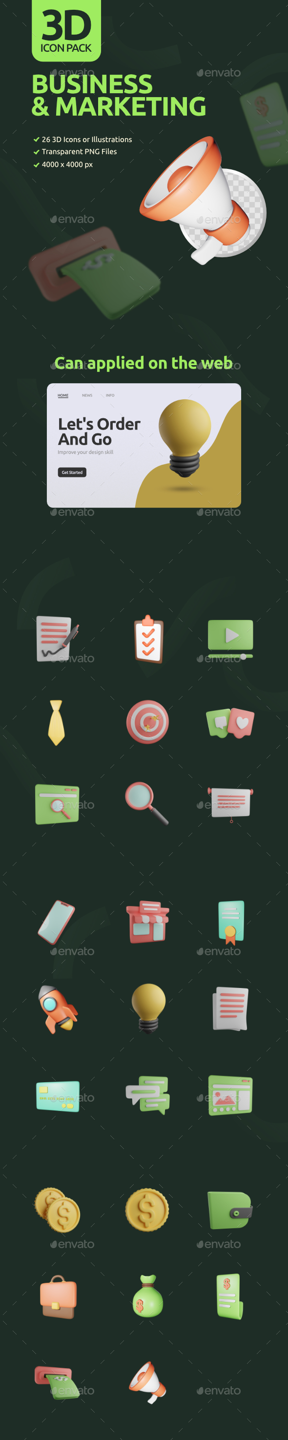 3D Graphics, Designs & Templates | GraphicRiver