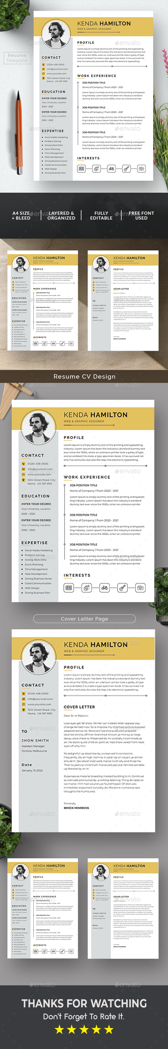 Resume Stationery and Design Templates | GraphicRiver
