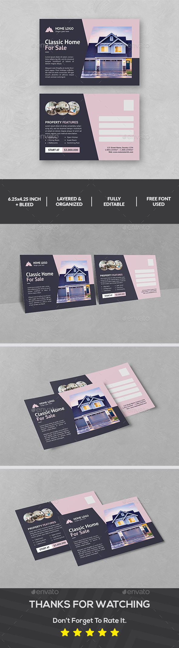 Postcard Graphics, Designs & Templates from GraphicRiver
