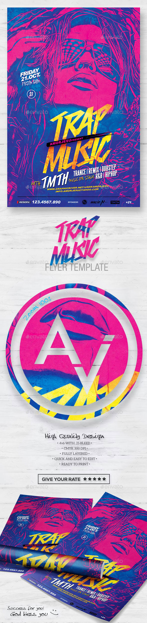 Trap Graphics, Designs & Templates | GraphicRiver