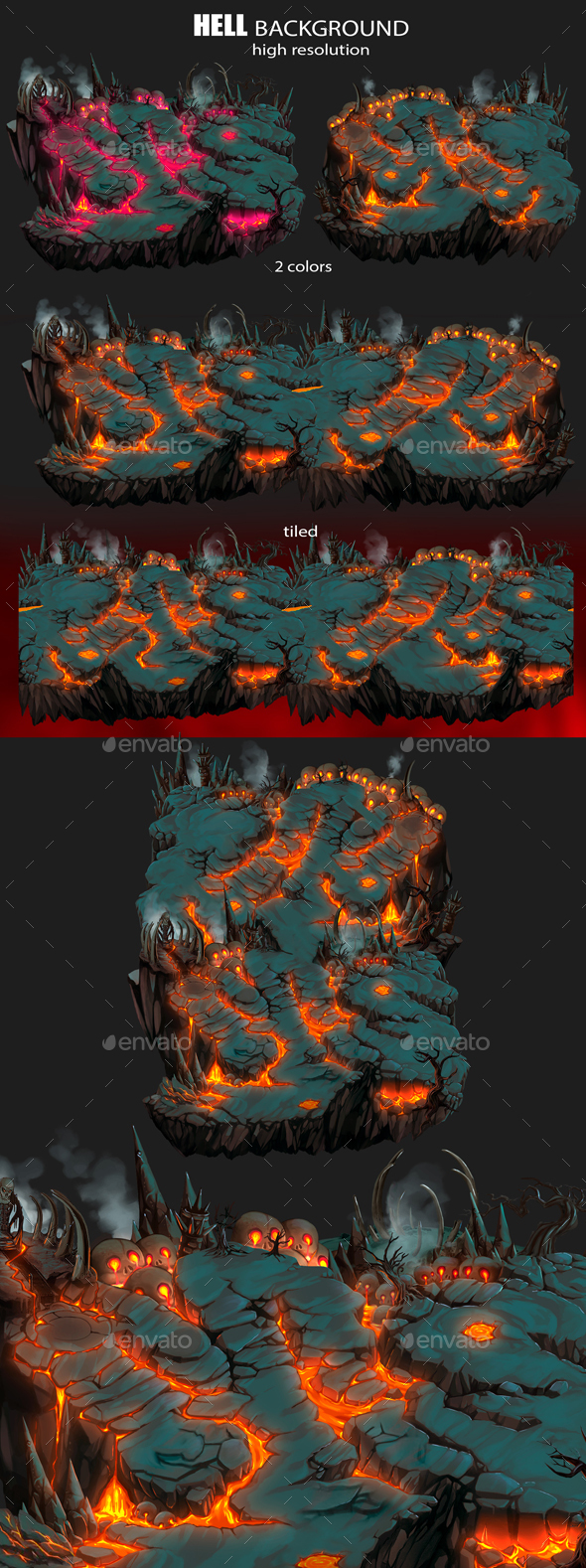 Hell Game Assets | GraphicRiver