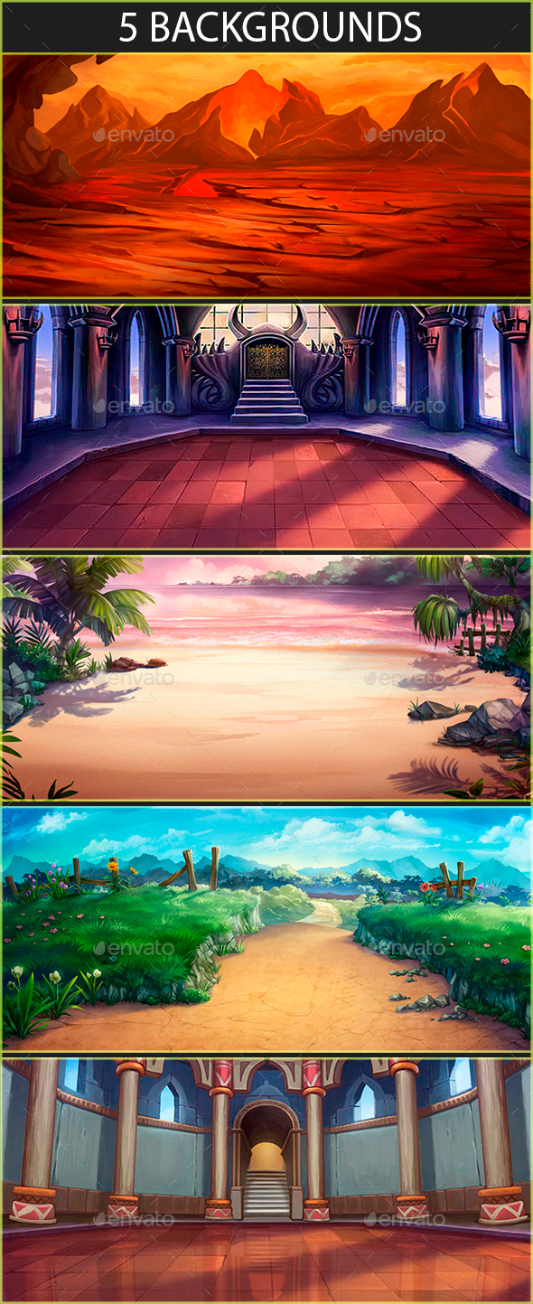 Castle 2D Game Assets from GraphicRiver