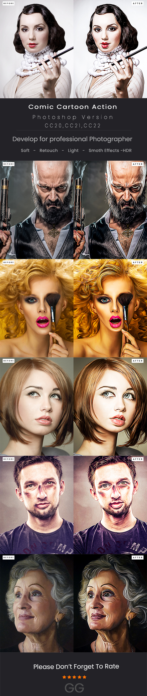 Cartoon Photoshop Add-ons | GraphicRiver