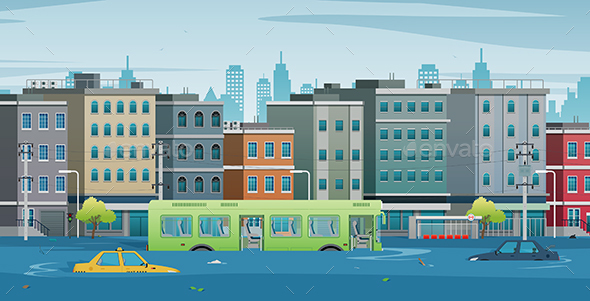 Flood Vector Graphics, Designs & Templates from GraphicRiver