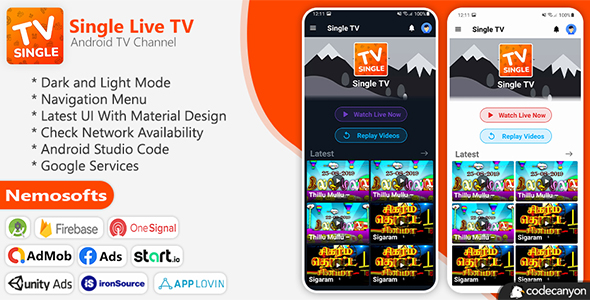 Android TV Channel - Single TV Live Streaming App | Graphicfort