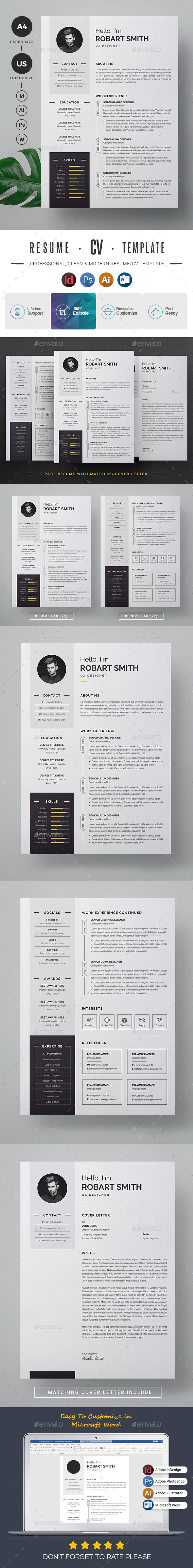 Resume Graphics, Designs & Templates | GraphicRiver