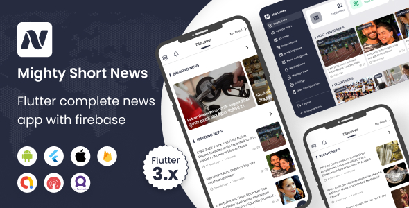 Mightyshort News Flutter News App With Firebase Backend Admin Panel News App Graphicfort