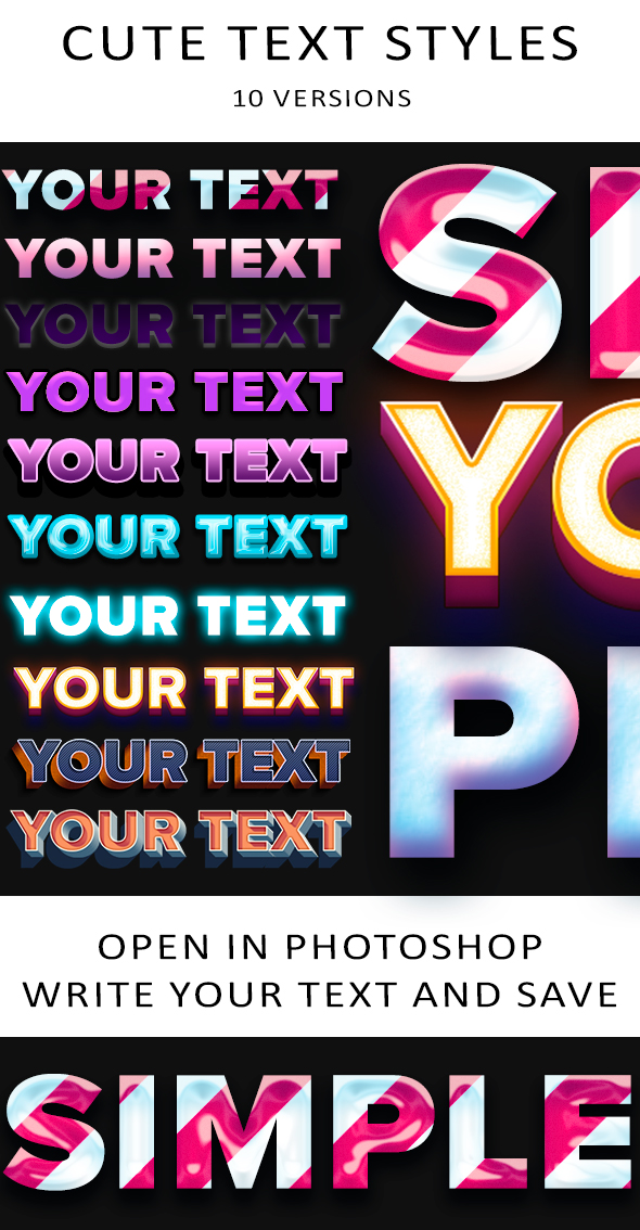 Photoshop Text Effect Styles from GraphicRiver