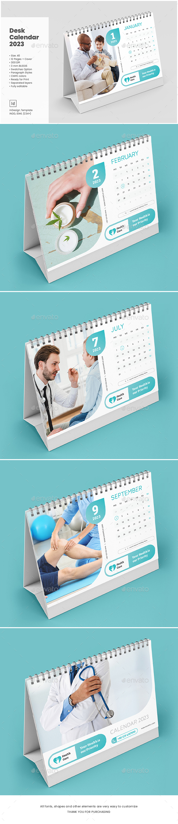 Calendar Templates & Designs from GraphicRiver