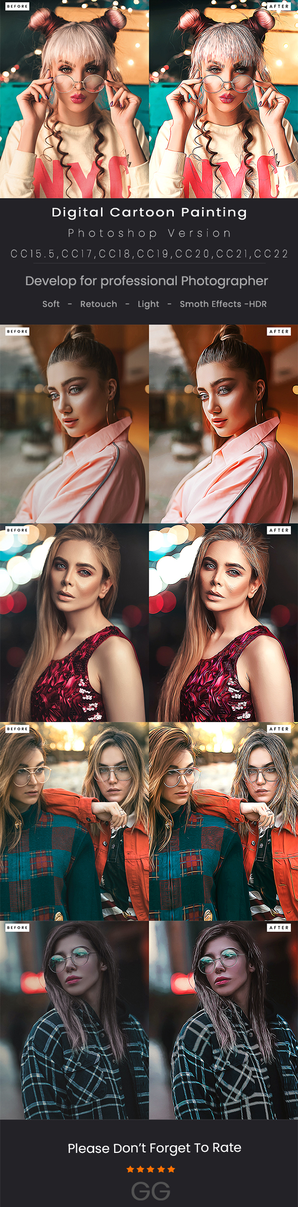 Cartoon Photoshop Add-ons | GraphicRiver