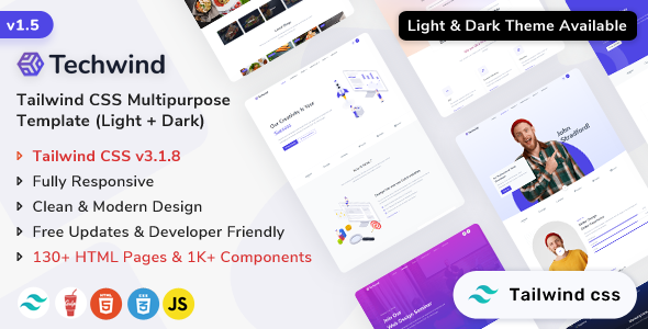 Tailwind HTML Website Templates | ThemeForest