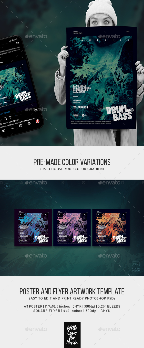 Neurofunk Graphics, Designs & Templates | GraphicRiver