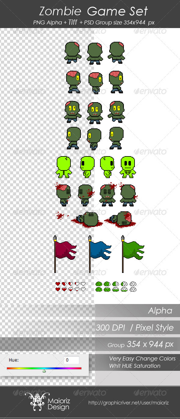 Zombie Game Assets | GraphicRiver