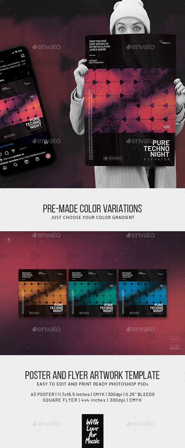 Techno Flyer Templates | GraphicRiver