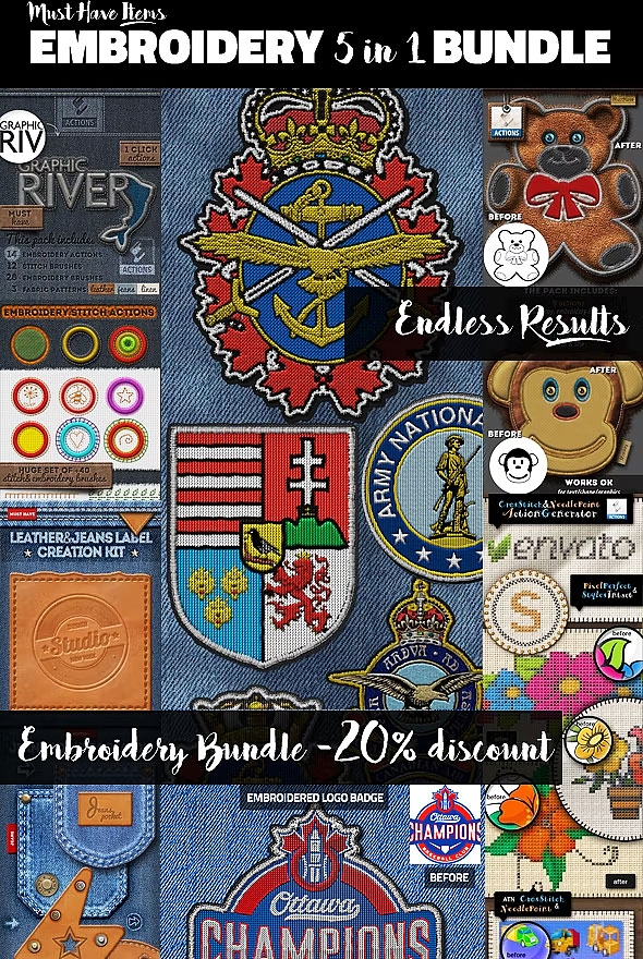 Embroidery Graphics, Designs & Templates | GraphicRiver