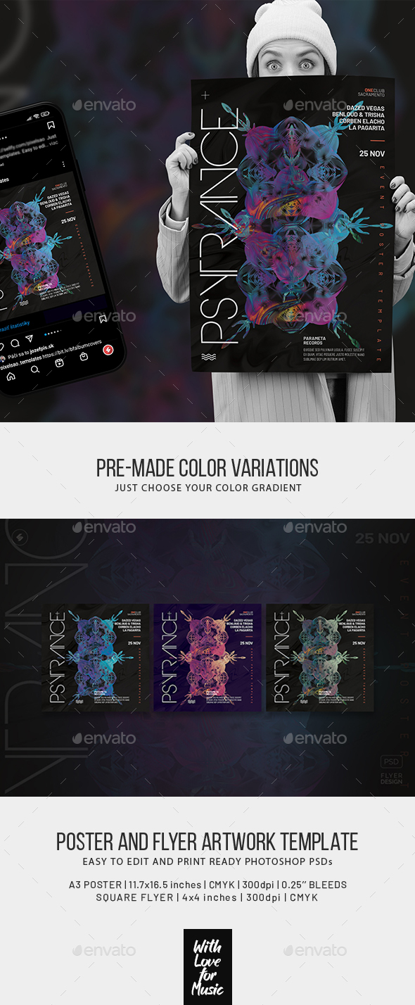 Psytrance Graphics, Designs & Templates | GraphicRiver
