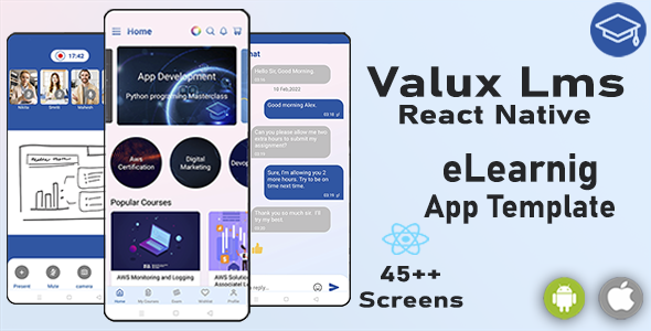 Elearning Mobile App Templates | CodeCanyon