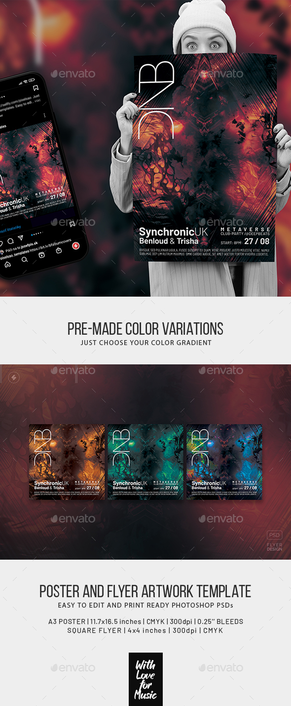 Neurofunk Graphics, Designs & Templates | GraphicRiver