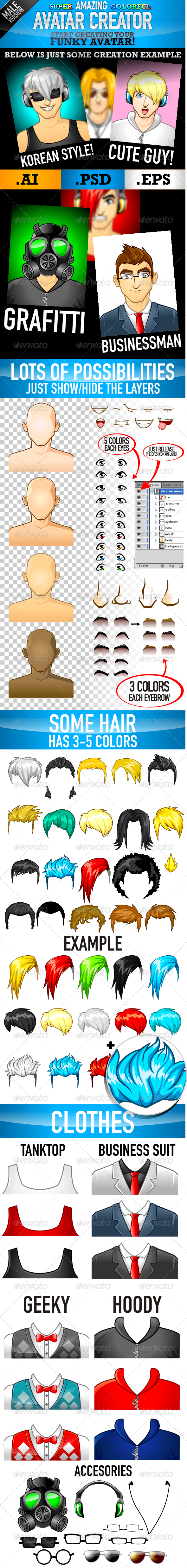 Avatar Graphics, Designs & Templates | GraphicRiver