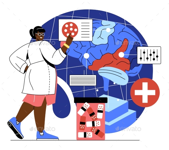 Medecine Cartoon Graphics, Designs & Templates