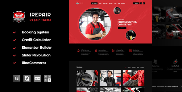 Car Garage Website Templates | ThemeForest