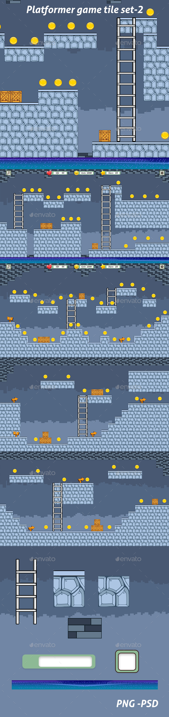 Game Tilesets from GraphicRiver