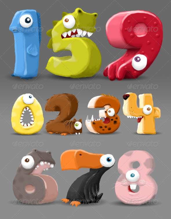Number Graphics & Vectors | GraphicRiver