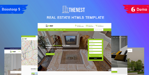 Bootstrap Rental Property HTML Website Templates | ThemeForest