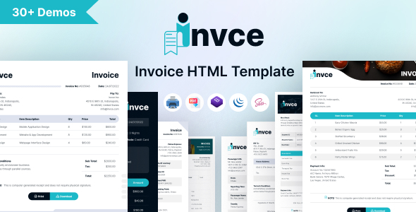 Invoice Generator Website Templates | ThemeForest