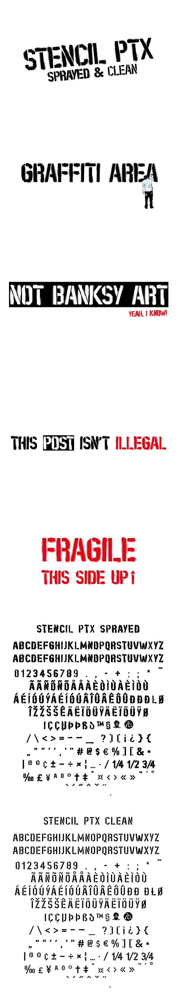 Stencil Fonts | GraphicRiver