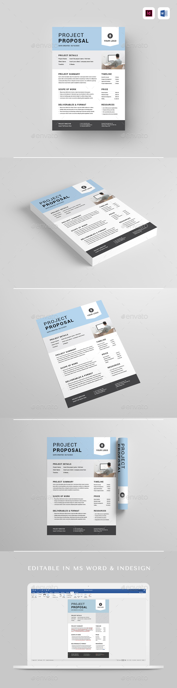 Business Proposal & Invoice Templates from GraphicRiver