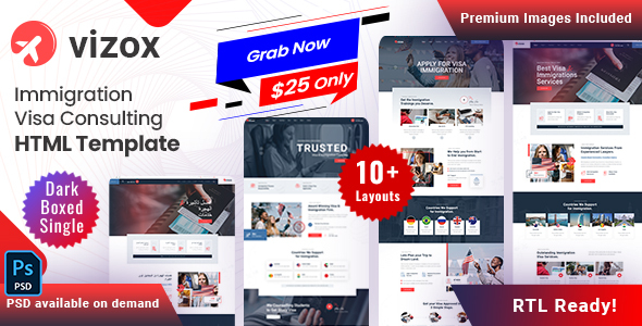 Visa Website Templates | ThemeForest