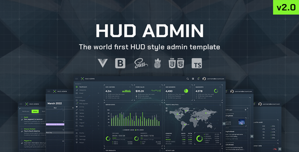 HUD - Vue 3 Bootstrap 5 Admin Template | Graphicfort