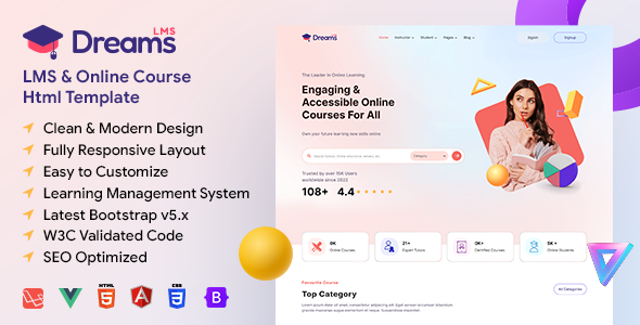 Lms React Website Templates | ThemeForest