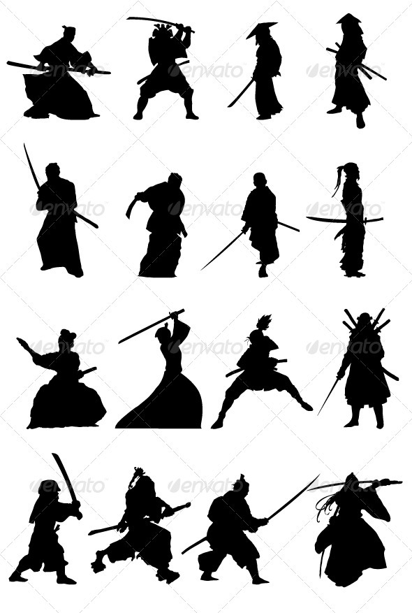 Samurai Graphics, Designs & Templates | GraphicRiver