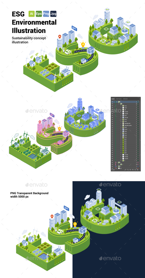Esg Graphics & Vector | GraphicRiver