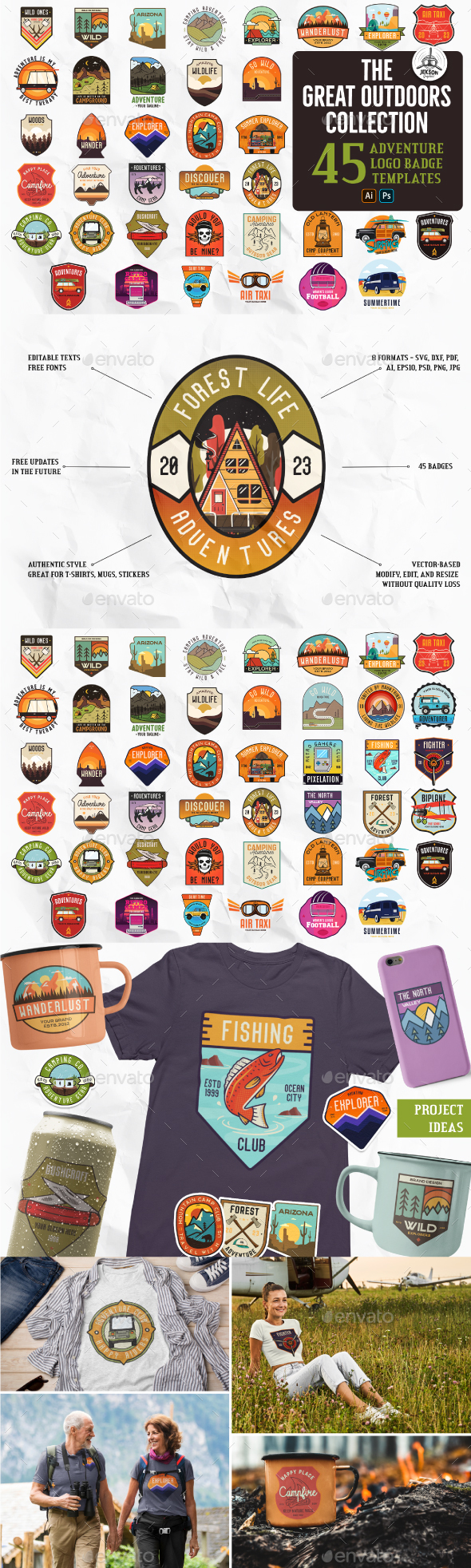 Badges & Sticker Templates from GraphicRiver