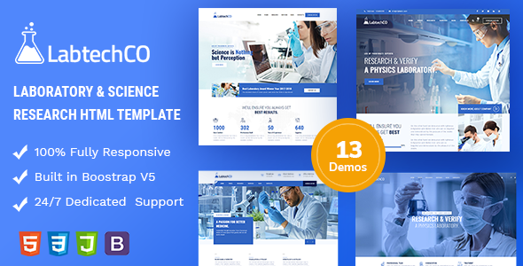 Medical Lab Website Templates | ThemeForest
