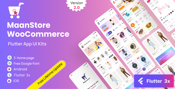Maanstore Flutter Ecommerce App Ui Kit Ecommerce And Woocommerce Graphicfort