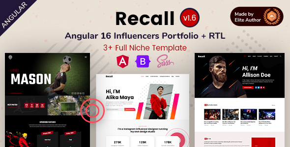Athlete Portfolio Website Templates | ThemeForest
