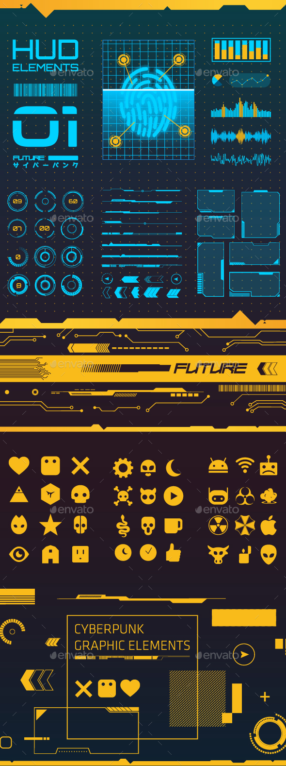 Cyberpunk Graphics, Designs & Templates | GraphicRiver