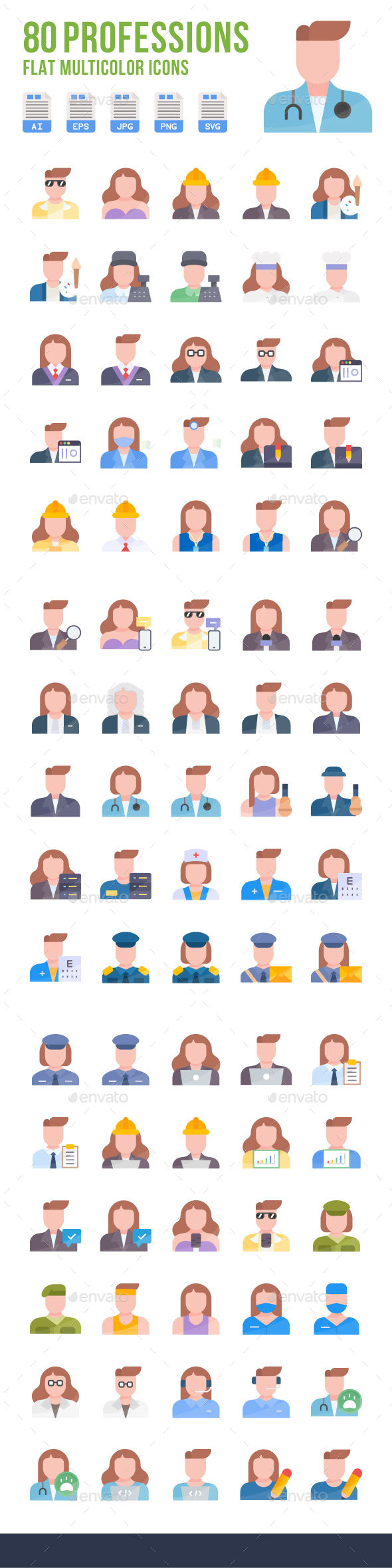 Character Icons from GraphicRiver