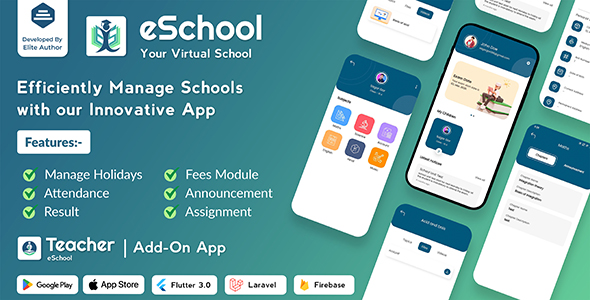 School Management System Mobile App Templates | CodeCanyon