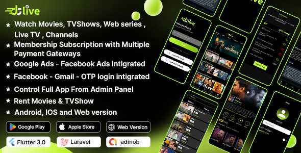 DTLive - Flutter App (Android - iOS - Website ) Movies - TV Series ... DTLive - Flutter App (Android - iOS - Website ) Movies - TV Series ...