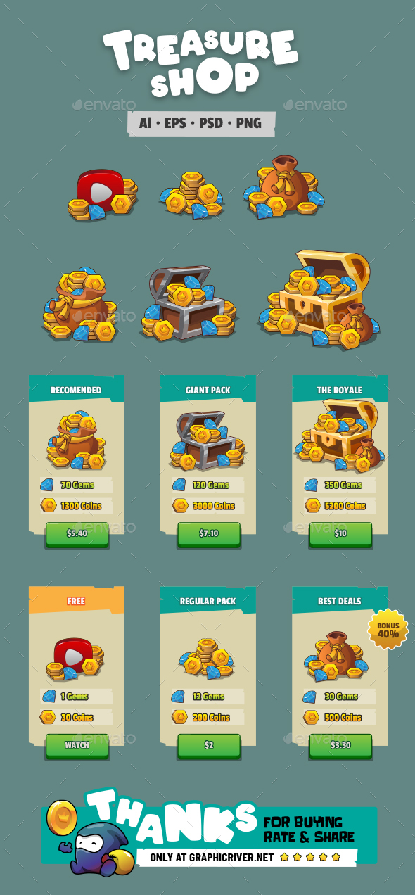 Random Game Assets from GraphicRiver
