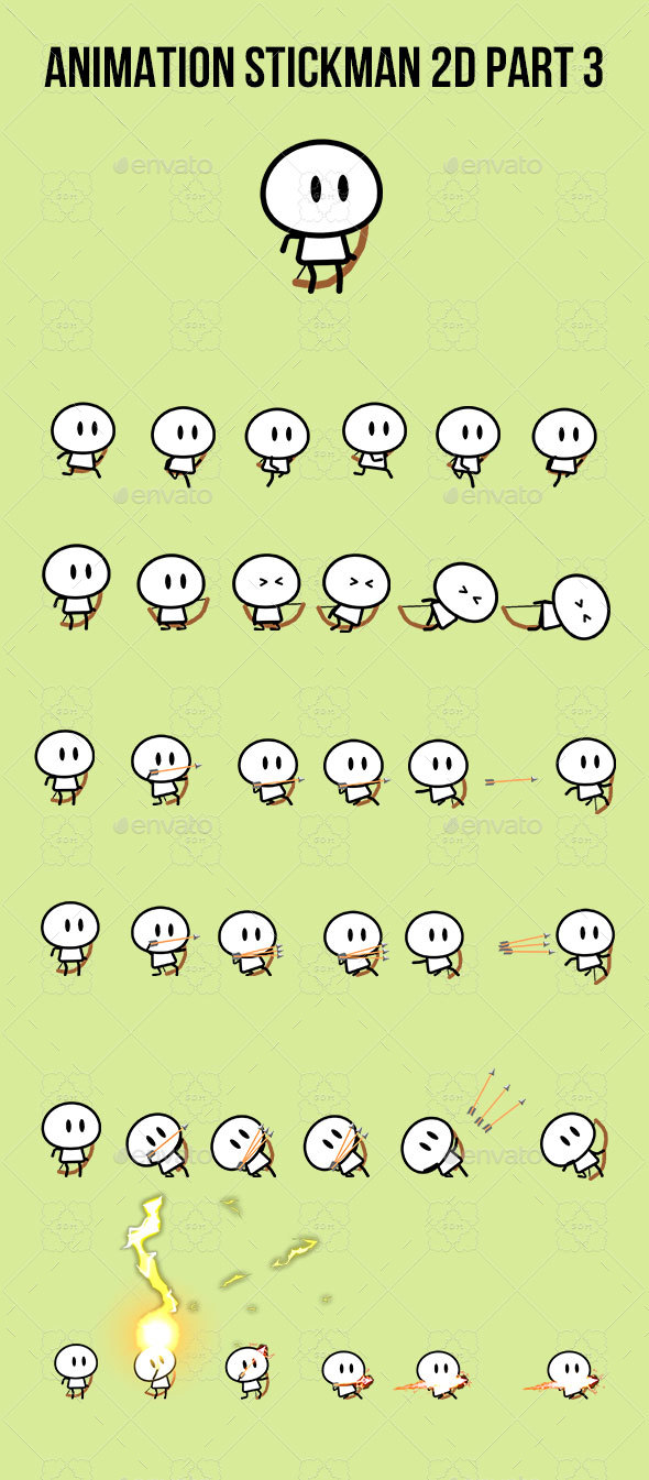 Game Sprites & Sheet Templates from GraphicRiver