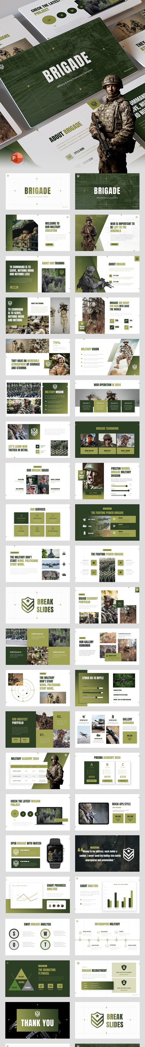 Military PowerPoint Templates | GraphicRiver
