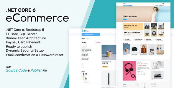 Net Core 6 Mvc Ecommerce Web Apps Ef Core Sql Clean Architecture Mediatr Cqrs Bootstrap
