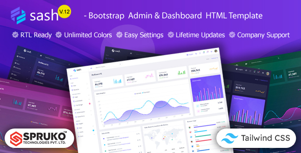 Sash - Bootstrap 5 Admin & Dashboard Template | Graphicfort