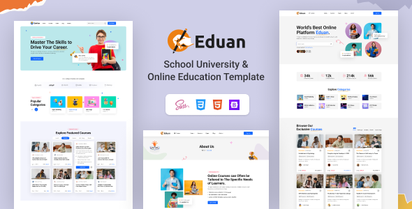 School HTML Website Templates | ThemeForest